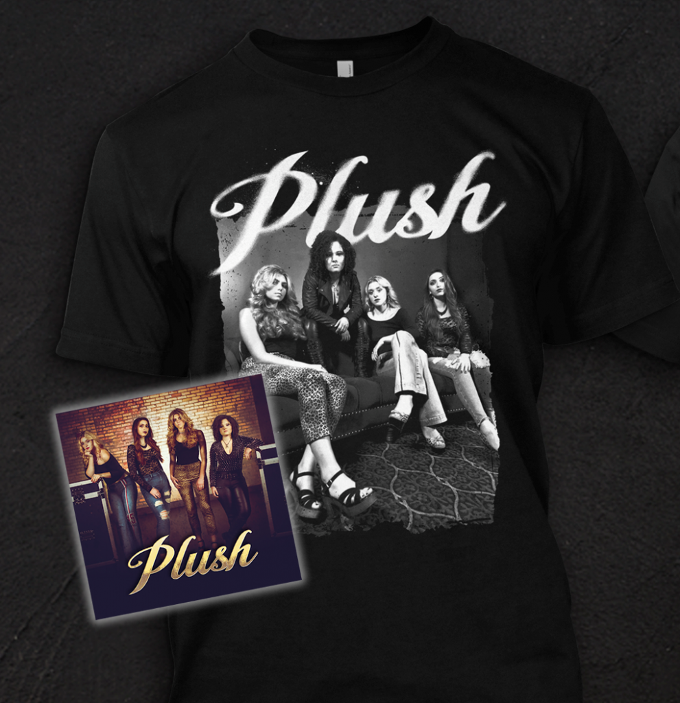 Plush debut album Official Pre-Order CD and Shirt Bundles