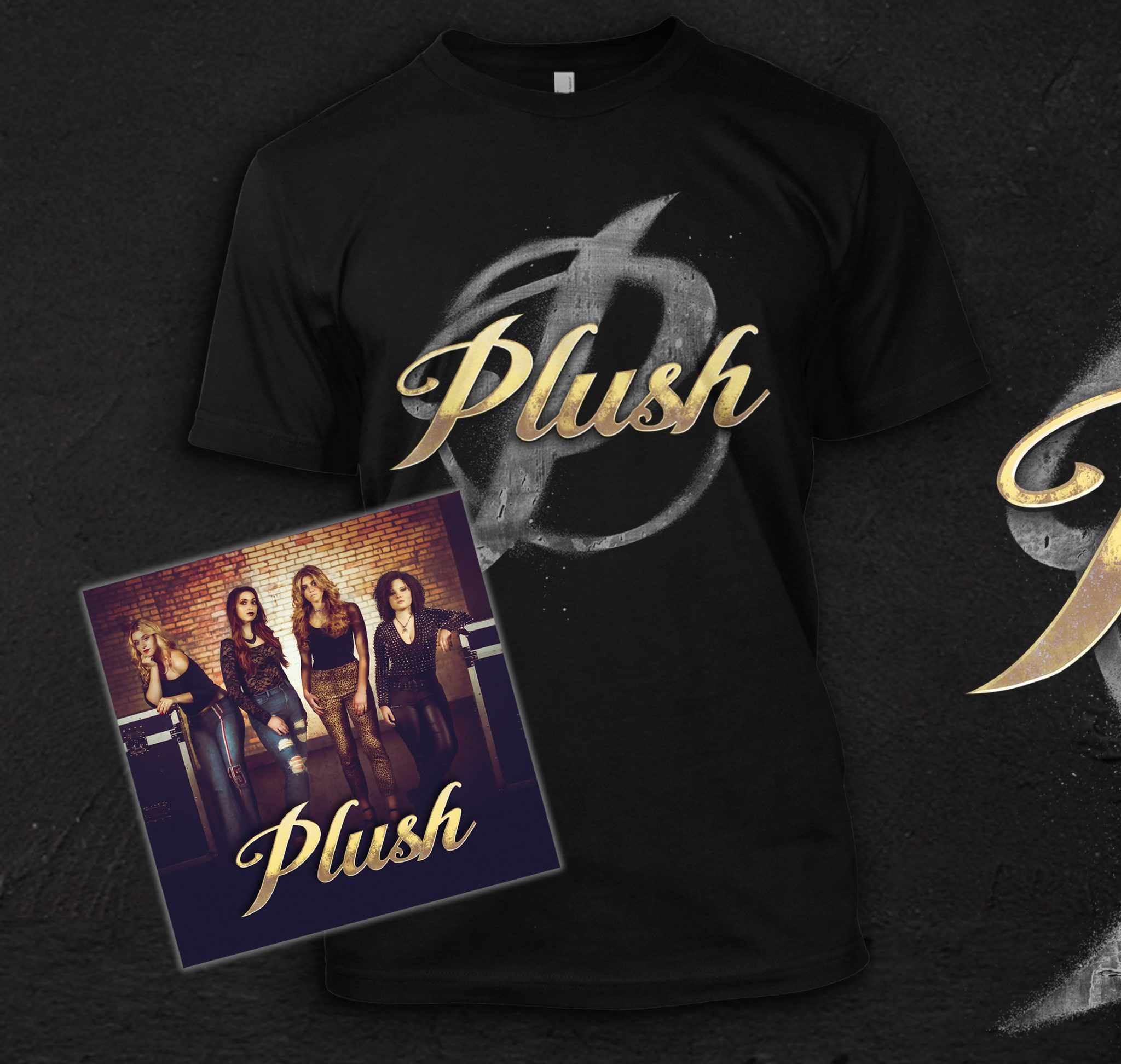 Plush debut album Official Pre-Order CD and Shirt Bundles